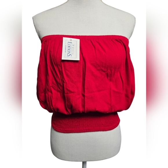 Basic Editions | Tops | Vintage 99s Y2k Basic Editions Kmart Red Tube ...